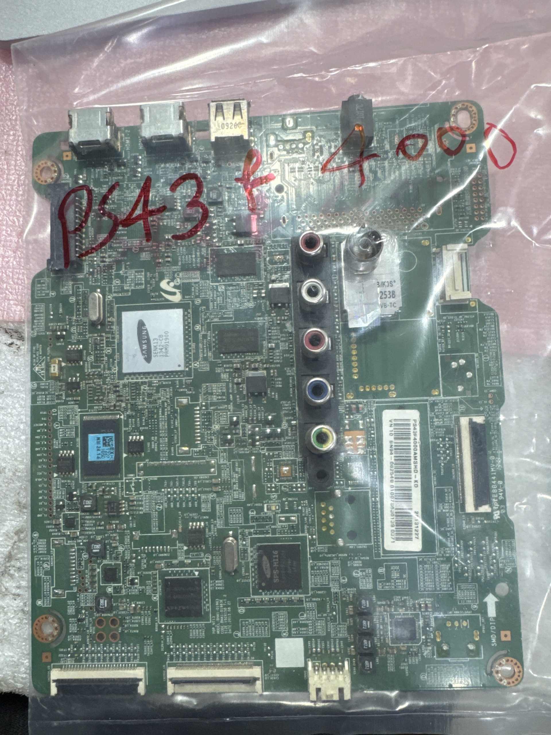 مین برد تلویزیون سامسونگ ps43f4000 - فروشگاه قطعات تلویزیون آریا تی وی