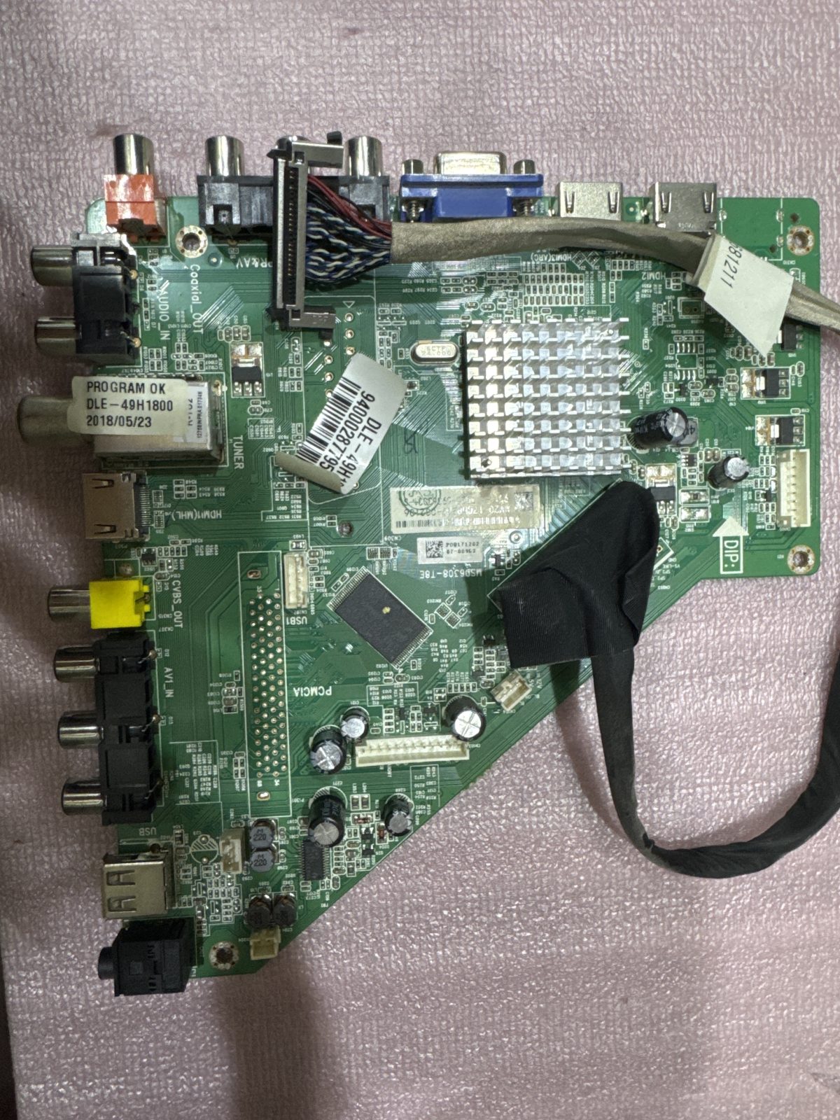 مین برد تلویزیون دوو مدل DLE-49H1800 - فروشگاه قطعات تلویزیون آریا تی وی