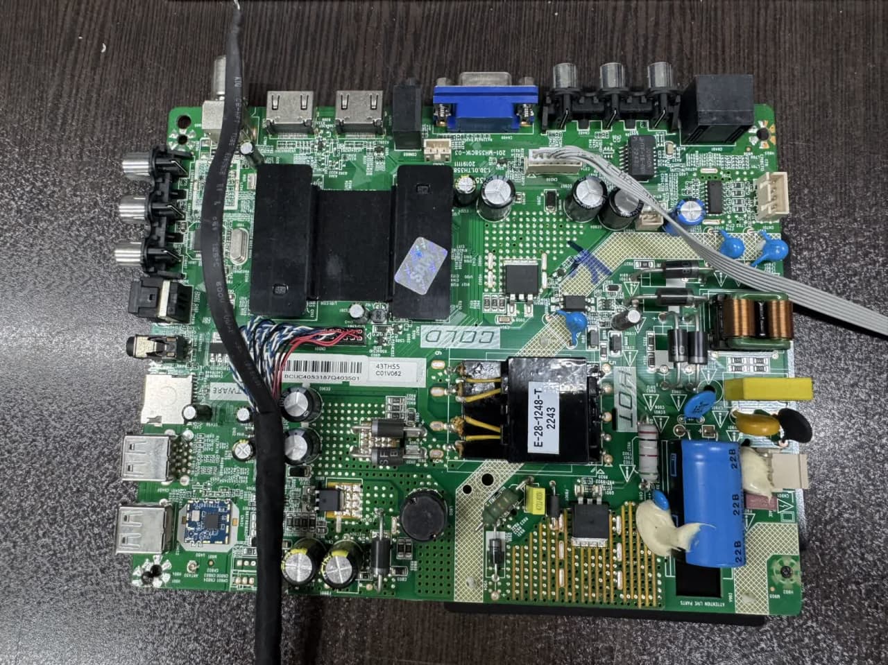 مین بردتلویزیون سام مدل UA43T5700TH - فروشگاه قطعات تلویزیون آریا تی وی